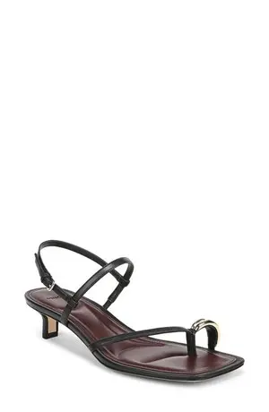 Vince Polli Kitten Heel Sandal - Black