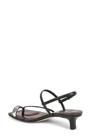 Vince Polli Kitten Heel Sandal - Black