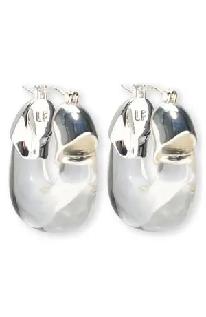LIZZIE FORTUNATO Mini Hoop Earrings Silver