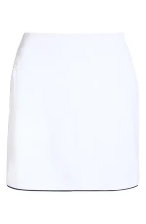 G/fore Mid-rise Tulip Hem Golf Skort - Snow/twili