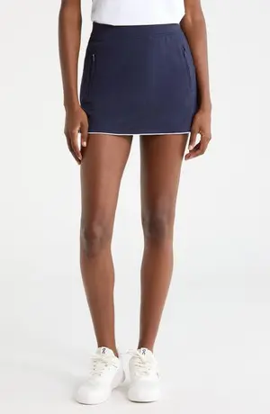 G/fore Mid-rise Tulip Hem Piqué Skort - Twilight