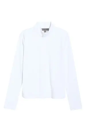 G/fore Rib Knit Quarter Zip Golf Top - Snow