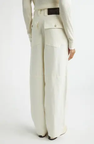 WALES BONNER Hymn High-waist Wide-leg Pants