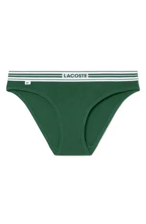 Lacoste Stretch Cotton Bikini Briefs - Green