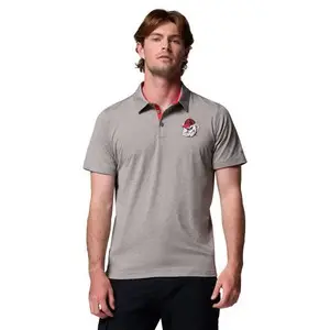 Columbia Georgia Bulldogs Tech Trail Polo - Gray