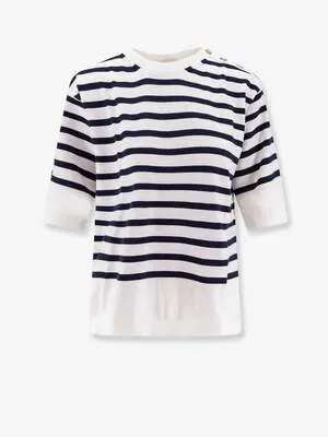 SEMICOUTURE Striped Cotton Sweater