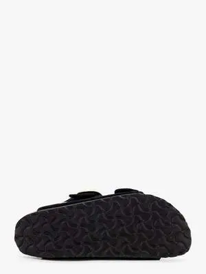 BIRKENSTOCK Arizona Big Buckle Piping Rivet Logo Sandals - Black