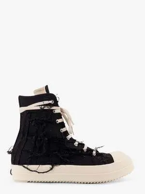 Rick Owens Destroyed Effect Sneakers - Black