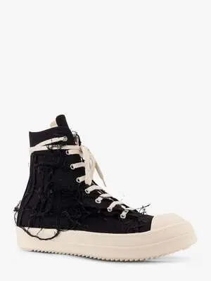 Rick Owens Destroyed Effect Sneakers - Black