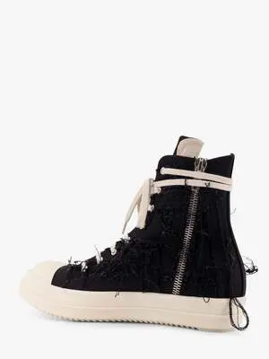 Rick Owens Destroyed Effect Sneakers - Black