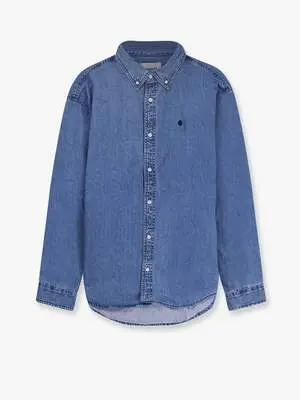 Carhartt Work In Progress Lucas Cotton Shirt - Blue