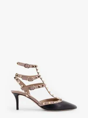 Valentino Garavani Rockstud Leather Slingback Pumps