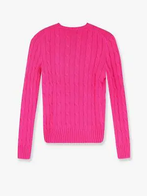 Polo Ralph Lauren Cotton Sweater With Embroidered Logo - Pink