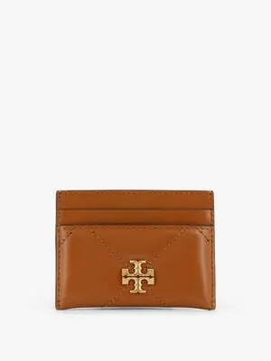 Tory Burch Kira Matelassé Leather Cardholder - Beige