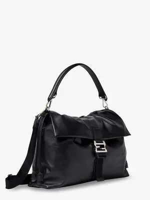 Fendi Flux Maxi Messenger Bag - Black