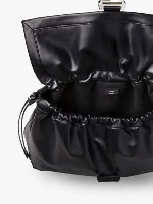 Fendi Flux Maxi Messenger Bag - Black
