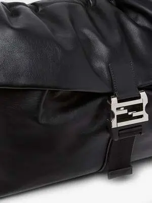 Fendi Flux Maxi Messenger Bag - Black
