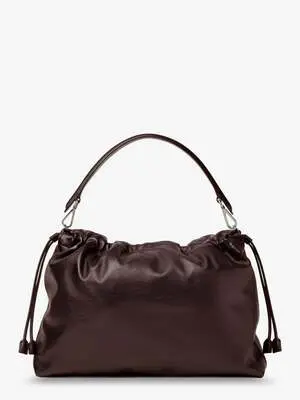 Fendi Flux Maxi Leather Messenger Bag - Brown