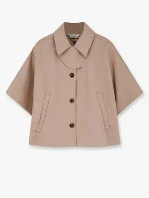 Max Mara Cotton Cape - Beige