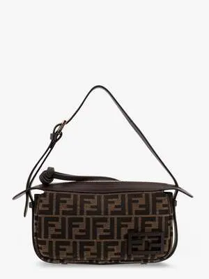 Fendi Ff Jacquard Fabric Shoulder Bag