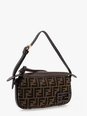 Fendi Ff Jacquard Fabric Shoulder Bag