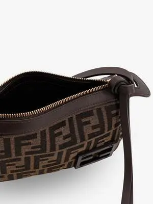 Fendi Ff Jacquard Fabric Shoulder Bag