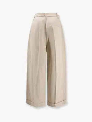 ALYSI Viscose And Linen Trousers