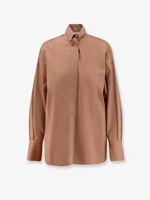 SEMICOUTURE Oversize Cotton Shirt - Pink