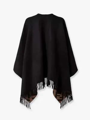 Fendi Cashmere And Wool Poncho