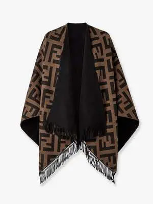 Fendi Cashmere And Wool Poncho