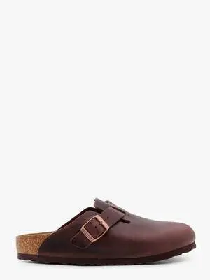 BIRKENSTOCK Boston Bs Leather Mule - Brown