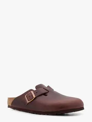 BIRKENSTOCK Boston Bs Leather Mule - Brown