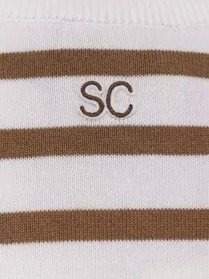 SEMICOUTURE Striped Cotton Sweater