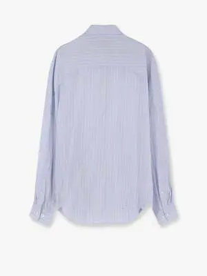 Dries Van Noten Casia Cupro Striped Shirt