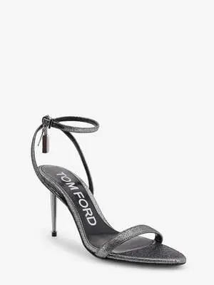 TOM FORD Laminated Heeled Shoes - Silver