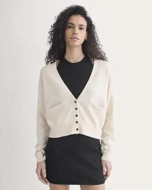 Everlane Cotton Merino Cardigan - Canvas