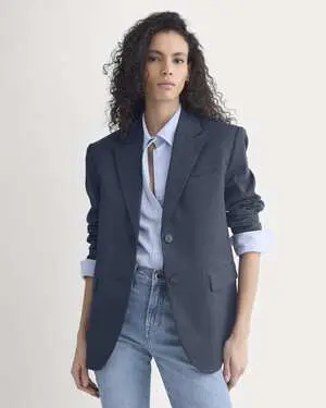 Everlane Tailored Drape Blazer - Navy