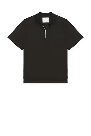 Sacai Poplin Pullover With Half Zip