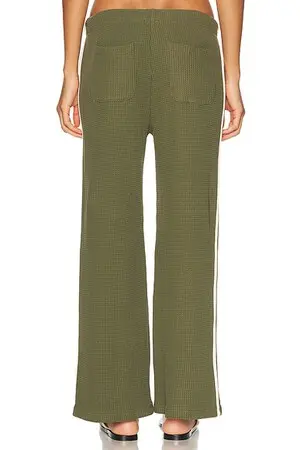 Donni. Thermal Stripe Crop Pant