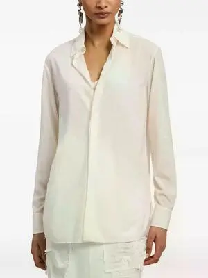 Ralph Lauren Adrien Embellished Silk Shirt
