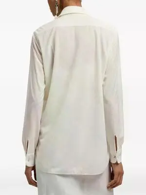 Ralph Lauren Adrien Embellished Silk Shirt
