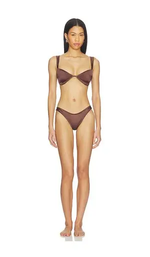 Lioness Lila Bikini Bottom - Chocolate