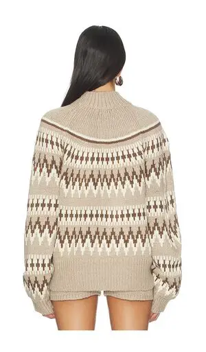 SEROYA Tirza Sweater - Driftwood Fairisle