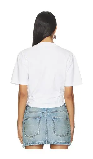 AREA Crystal Knot T-shirt - White