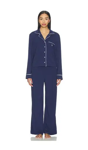 Polo Ralph Lauren Long Sleeve & Pant Pajama Set - Navy