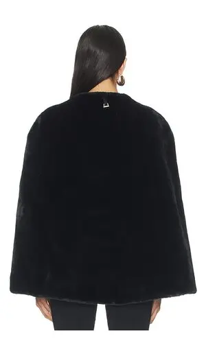 Apparis Sloane Cape With Faux Fur