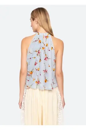 Sea Freya Floral Velvet Burnout Tank Top
