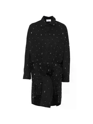 Giuseppe Di Morabito Embellished Tie-front Dress