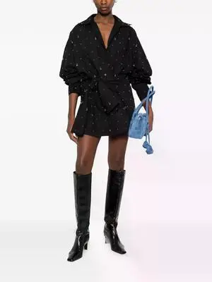 Giuseppe Di Morabito Embellished Tie-front Dress