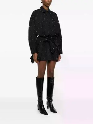 Giuseppe Di Morabito Embellished Tie-front Dress